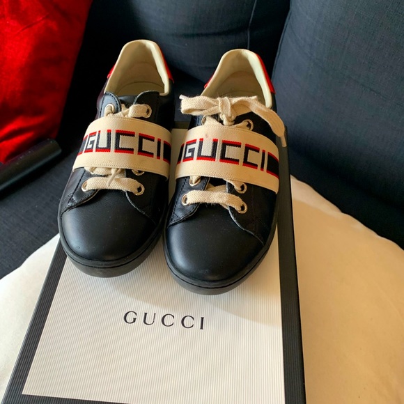 Gucci | Shoes | Gucci Sneakers With Elastic Logo Band | Poshmark